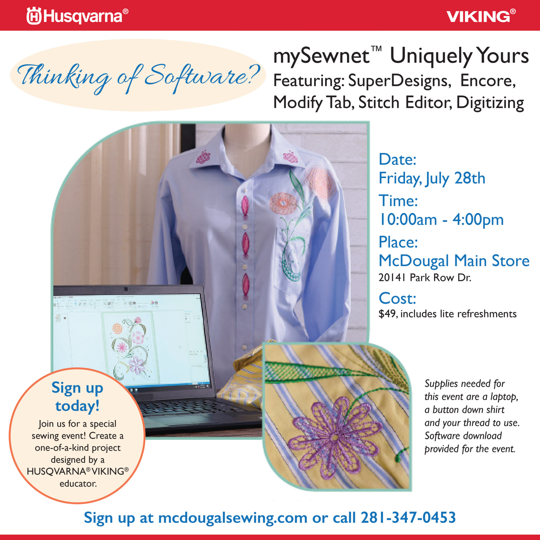 Texas Sewing Events | McDougal | McDougal Sewing Center